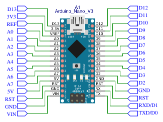 Arduino Nano V3 mit Net Ports Resources - EasyEDA