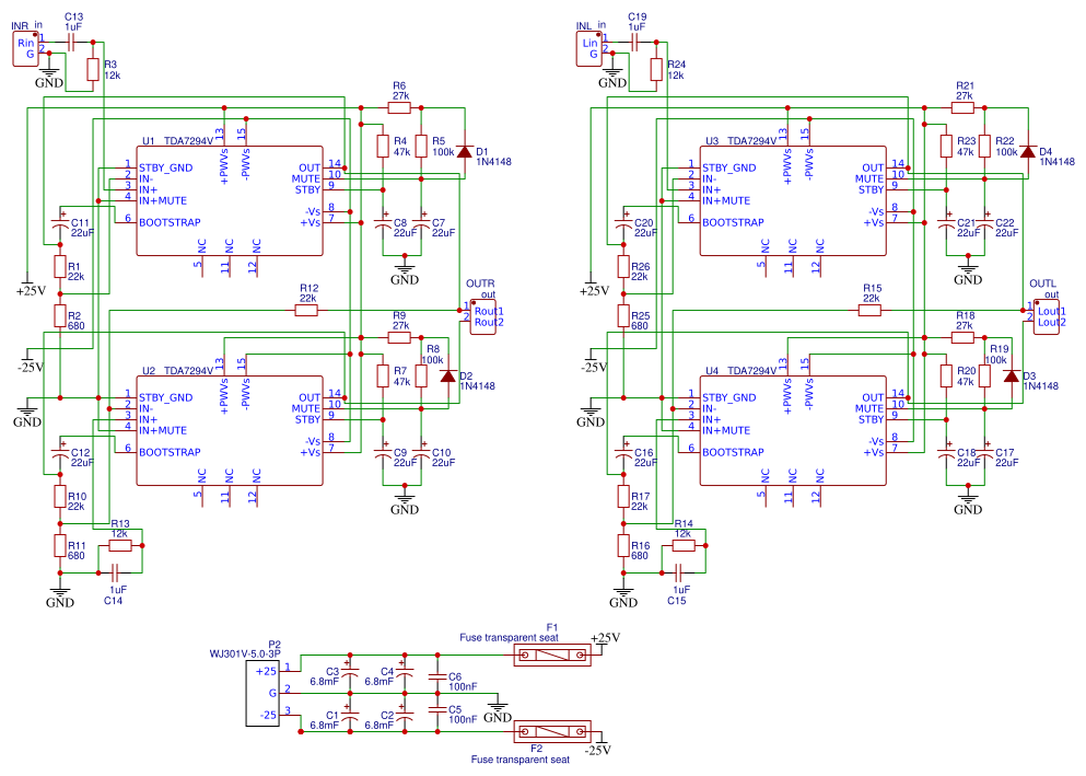 TDA7294 Resources - EasyEDA