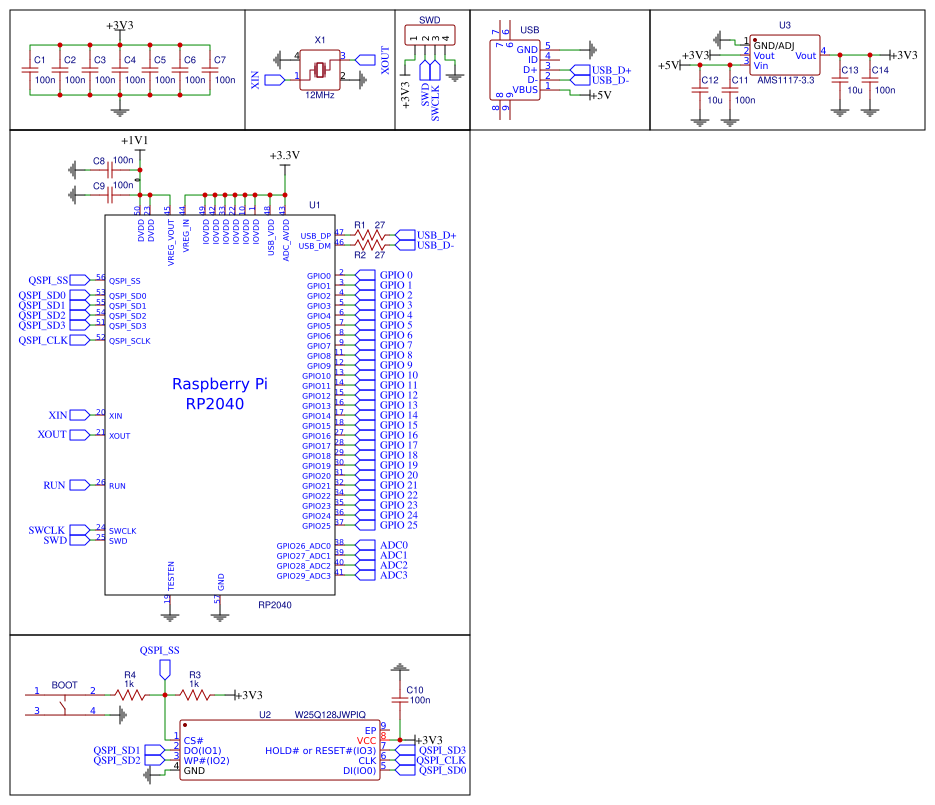 RP2040-RASPBERRY-PI-PICO Resources - EasyEDA