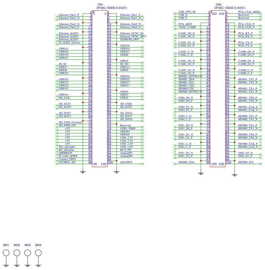 CM4 Pi Design Resources - EasyEDA