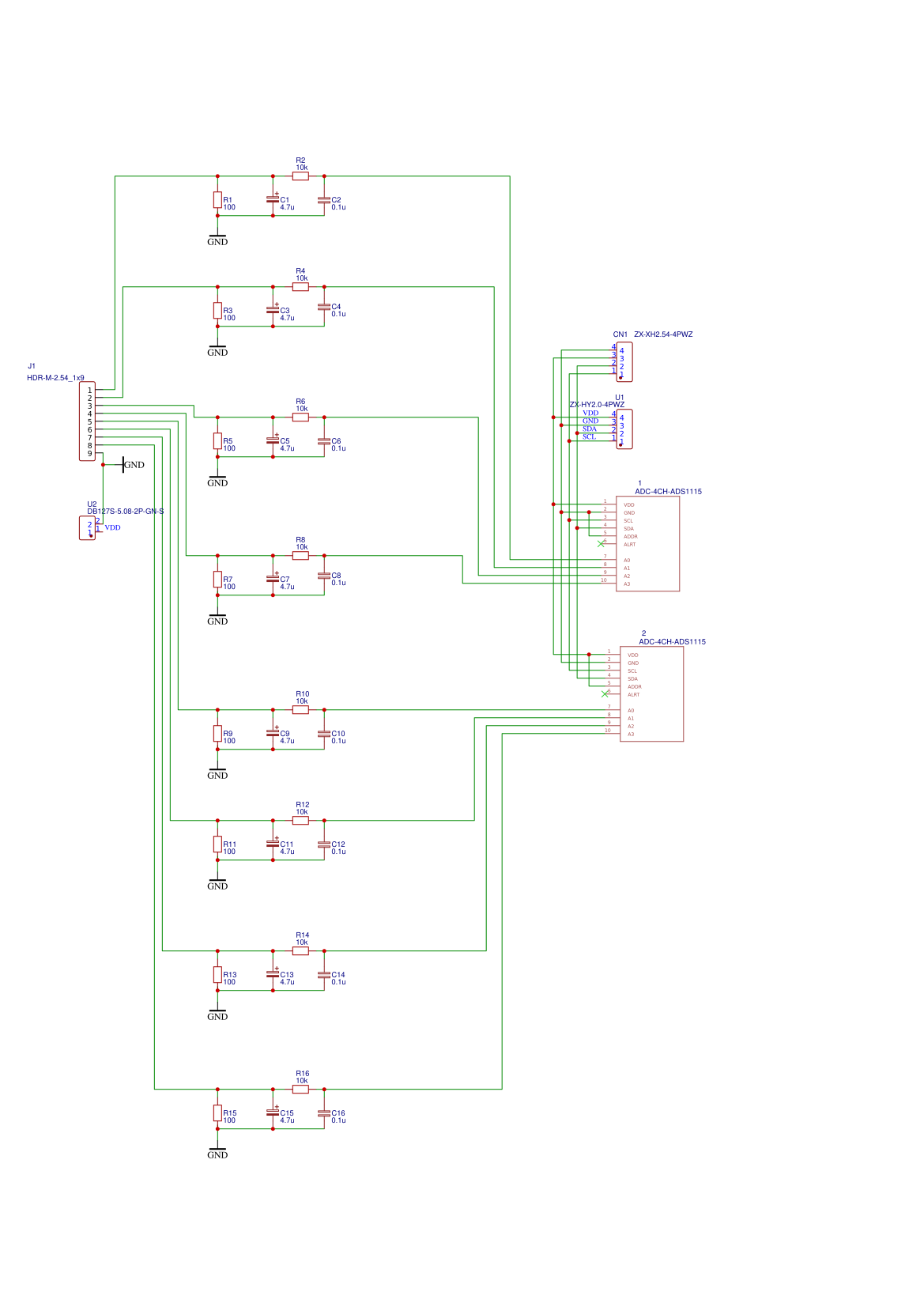 8-channel 4-20ma ADS1115 module Resources - EasyEDA