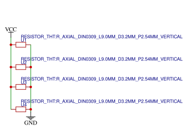 A Simple Resistor Pararel array Resources - EasyEDA