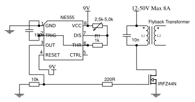 NE555 Powerful Flyback Driver Resources - EasyEDA