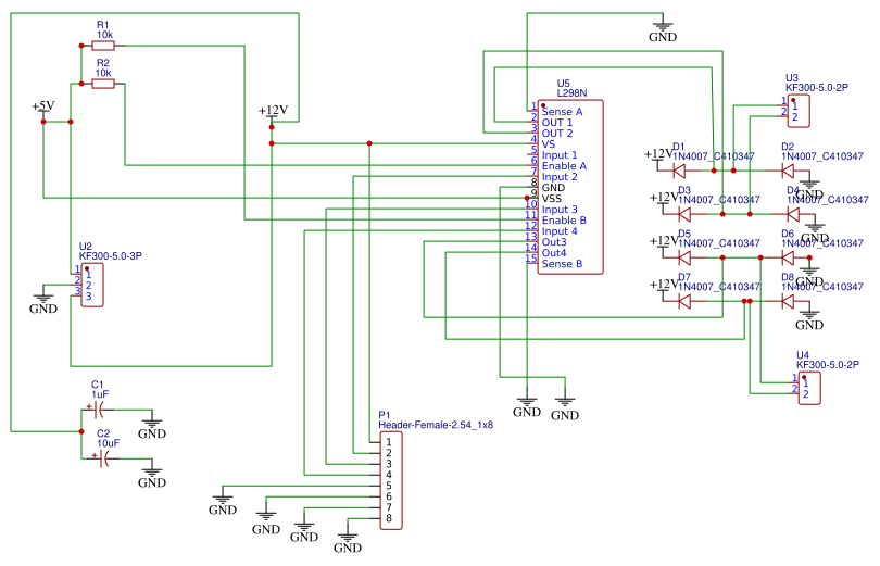 L298N Motor Driver Resources - EasyEDA