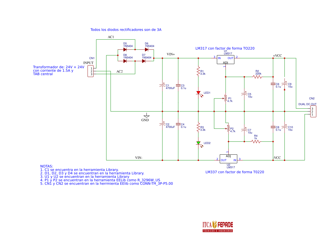 P3. Fuente de alimentación variable Resources - EasyEDA