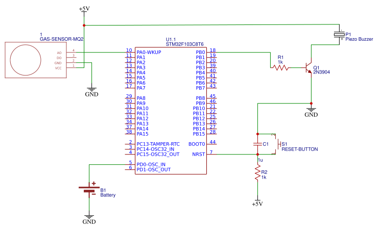Lpg gas leakage detector Resources - EasyEDA