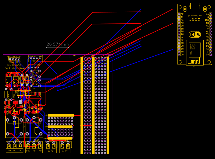 PCB_NODENCU 2 RELE 2 PULSADORES DH11 OLED ANCHO Resources - EasyEDA