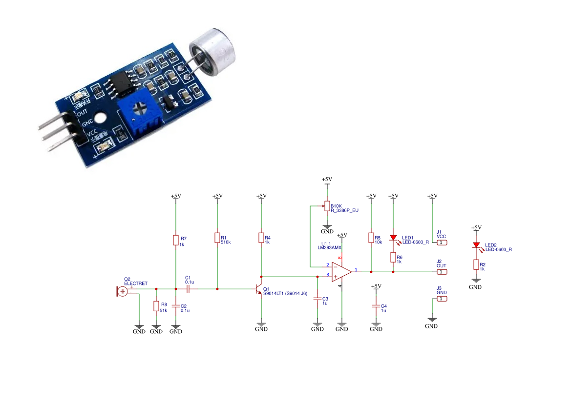 Microphone sound sensor Resources - EasyEDA