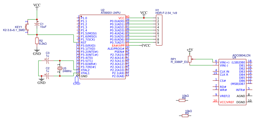 8051 CLK RST Resources - EasyEDA