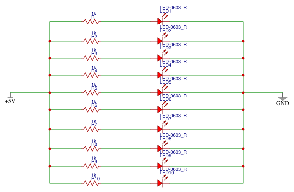 10 LEDS Resources - EasyEDA