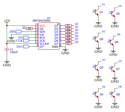 Shift register HV relay Resources - EasyEDA
