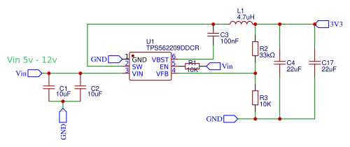 5-12V Input - 3.3V 2A output buck converter Resources - EasyEDA