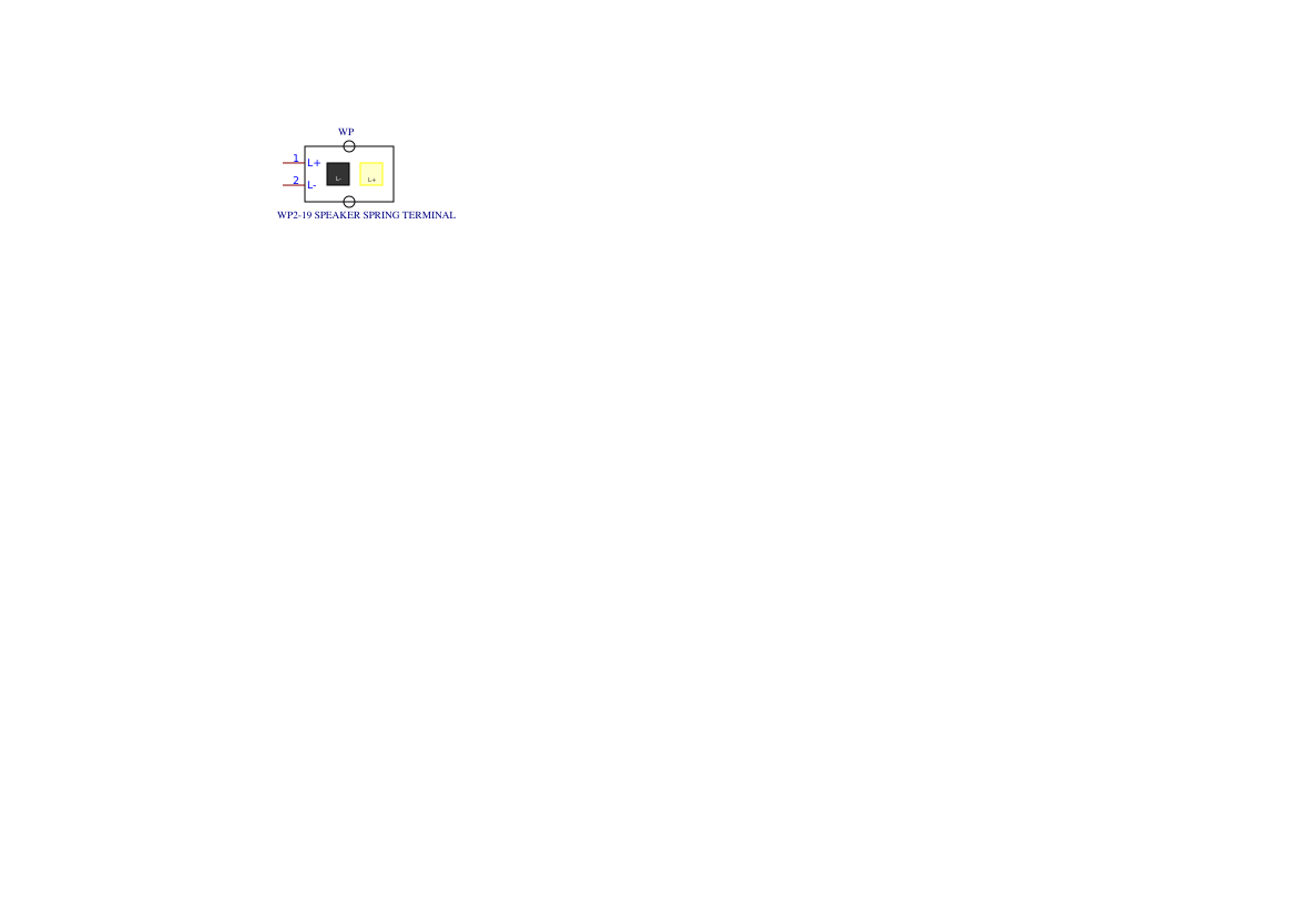 WP2-19 SPÉAKER SPRING TERMINAL 2 PIN COPY Resources - EasyEDA