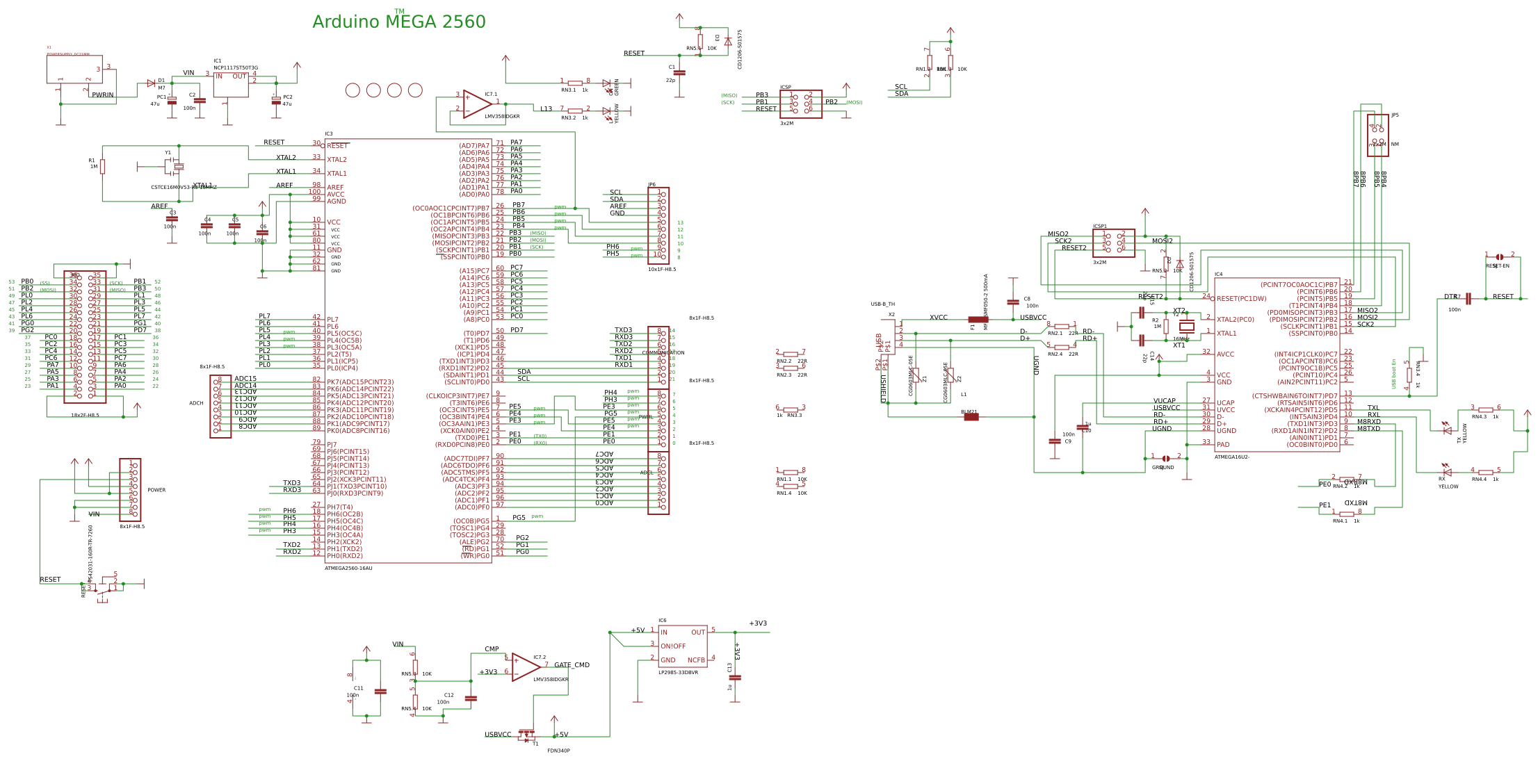 circuito del arduino MEGA Resources - EasyEDA