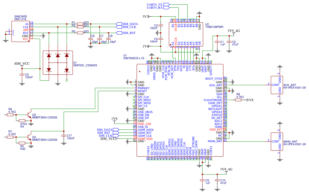 Sim 7600 Resources - EasyEDA