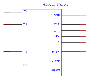 motor driver \model : BTS7960B 43A Resources - EasyEDA