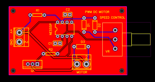 DC Motor Speed Controller PCB Resources - EasyEDA