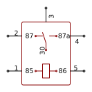 Relay PSZACCEPS131R 12v 30A (Car Relay) Resources - EasyEDA