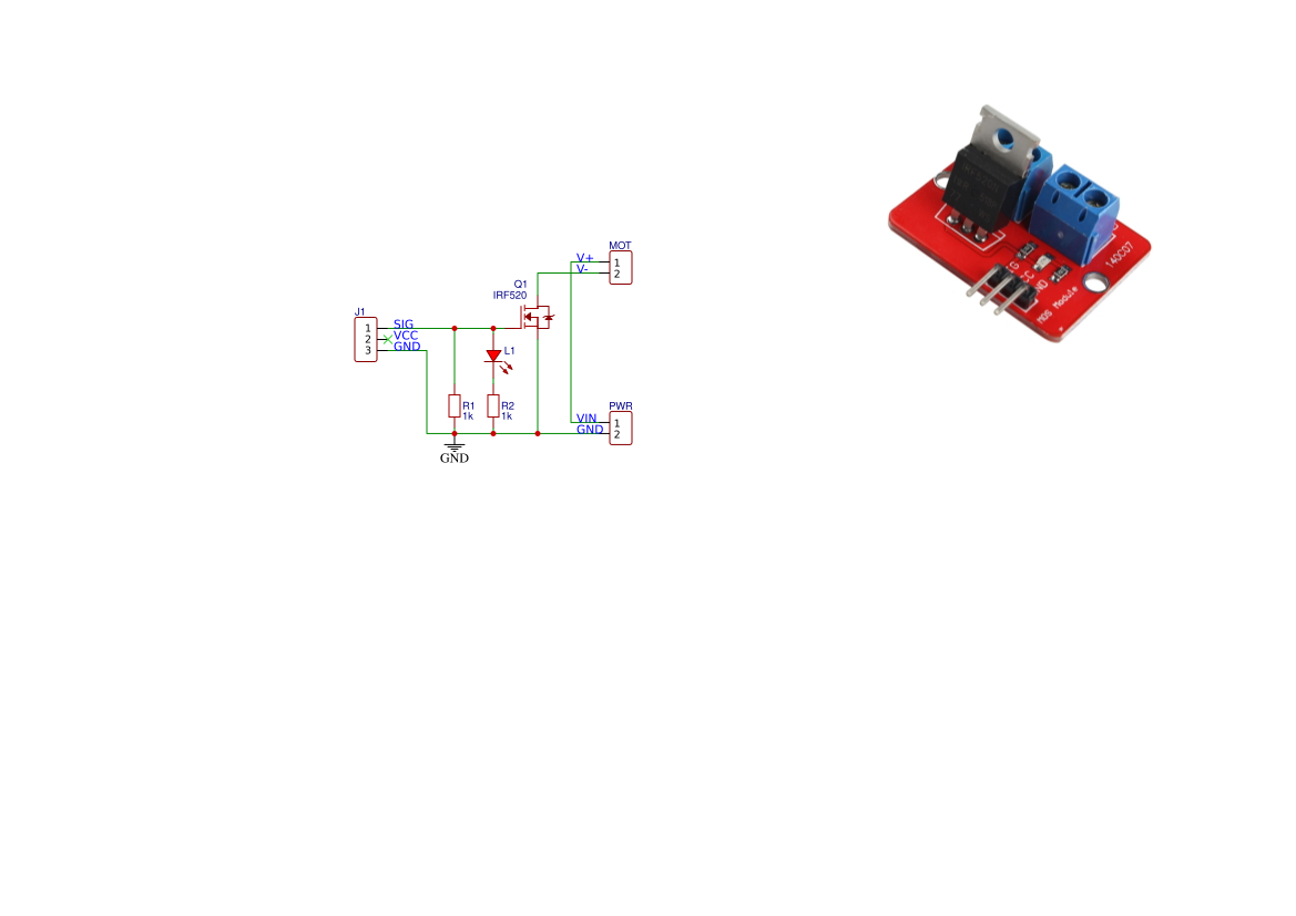 IRF520 MOSFET Switch module Resources - EasyEDA