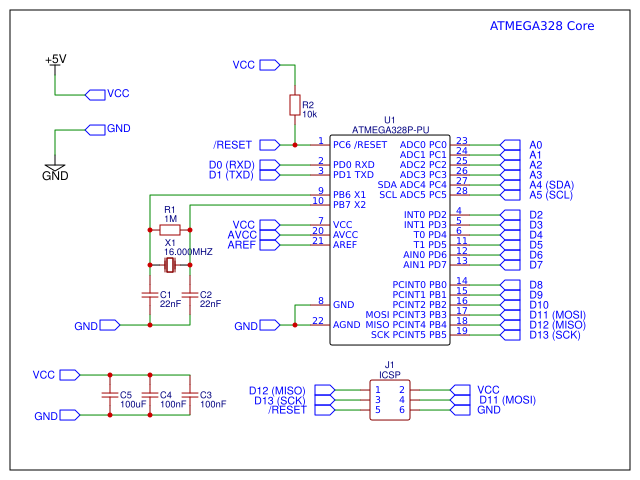 ATMEGA328 Core Resources - EasyEDA