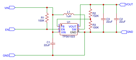 Boost Converter (3.7v to 5v)(TPS61023) Resources - EasyEDA