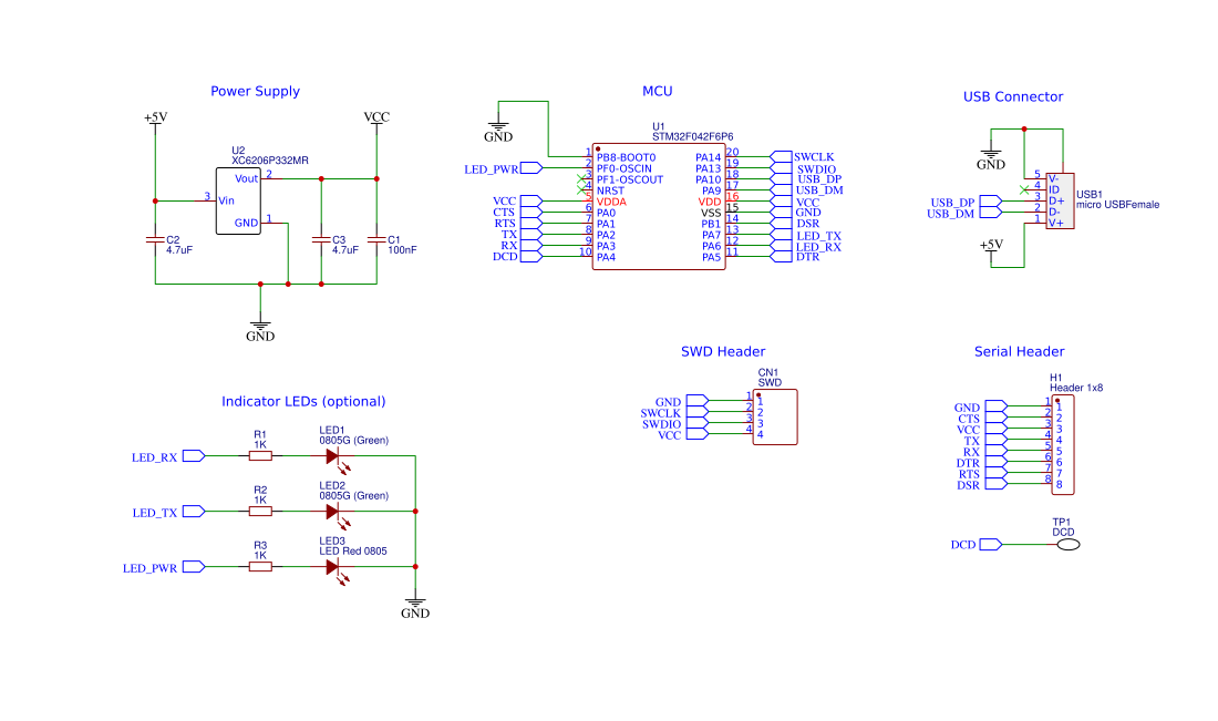 USB Serial Schematic Resources - EasyEDA