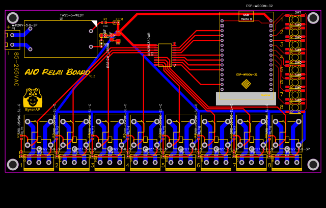 PCB_ESP32 8 Relay Board Resources - EasyEDA