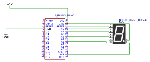 arduino 1x7 segment display Resources - EasyEDA