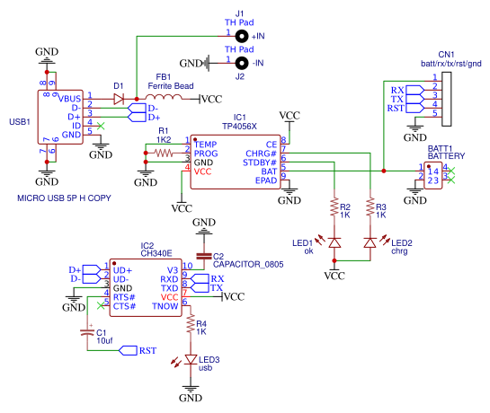 USB-Battery charger Resources - EasyEDA
