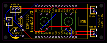 PCB_Wortuhr 2 mit ESP8266 Resources - EasyEDA