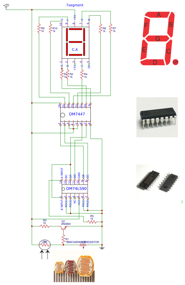 Sheet_1 COUNTER (7SEGMENT) LDR SWITCH Resources - EasyEDA
