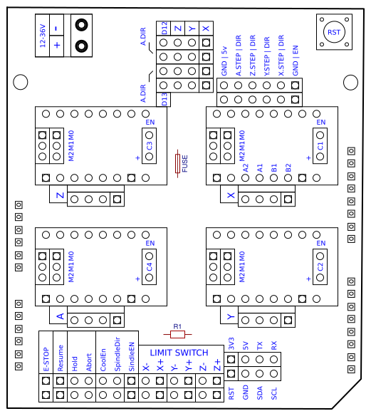 MEGA CNC SHIELD V3 sb Resources - EasyEDA