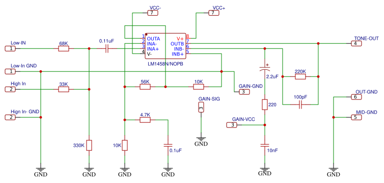 Project Clip Tone Circuit 1 Resources - EasyEDA