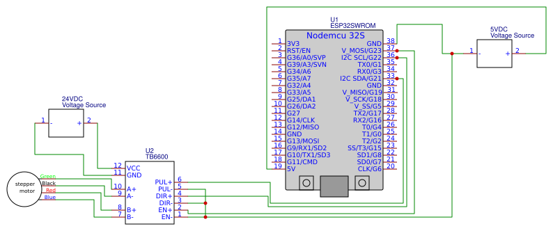 Stepper Motor Using ESP32 Wroom Resources - EasyEDA