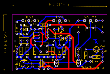 Tubescreamer PCB Resources - EasyEDA