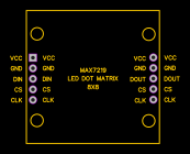 MAX7219 LED DOT MATRIX 8X8 Resources - EasyEDA