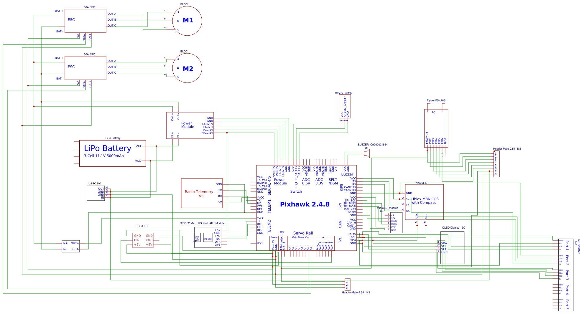 last connection for the aerial circuit design Resources - EasyEDA