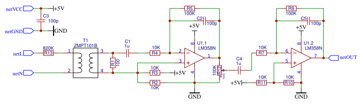 AC Voltage Sensor Resources - EasyEDA