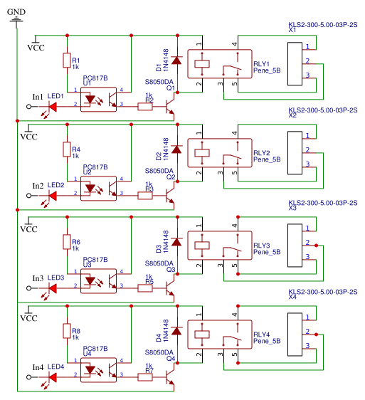 Relay_4_channel Resources - EasyEDA