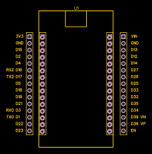 esp32-wroom-32 + headers + expansion Resources - EasyEDA
