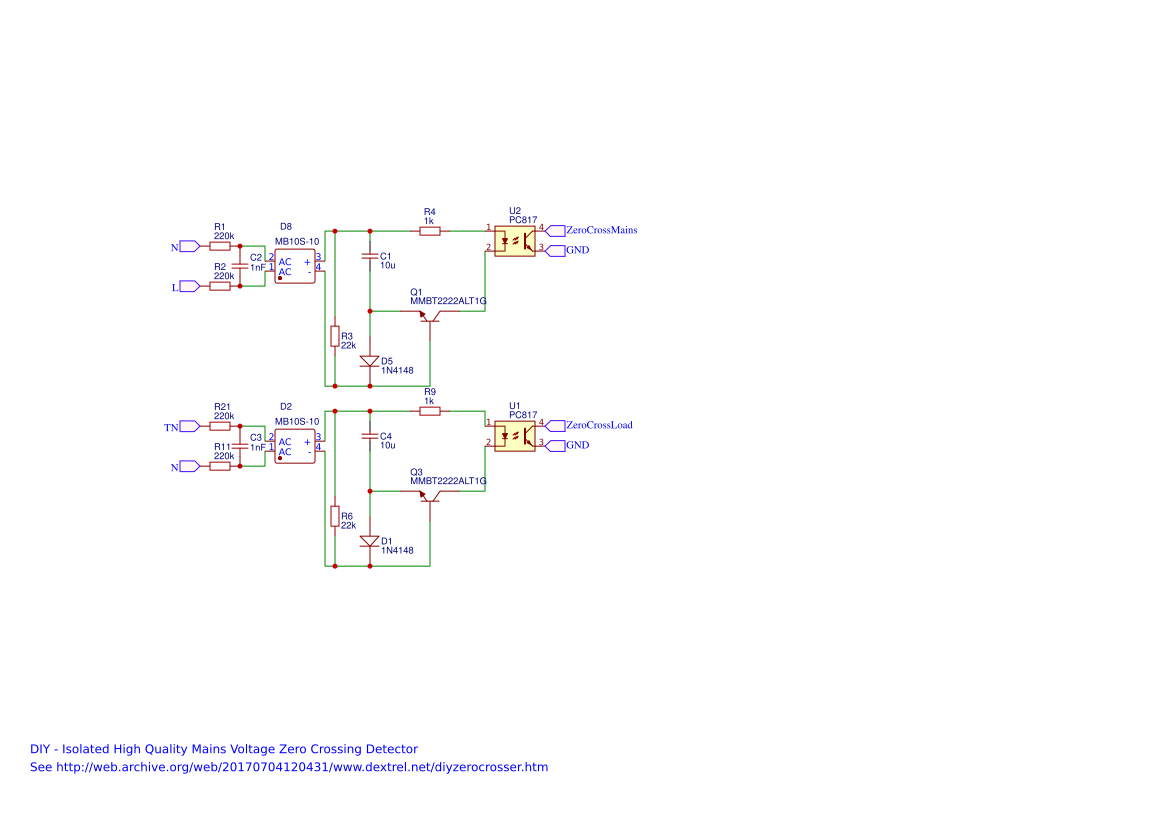Zero Crossing Detector Resources - EasyEDA