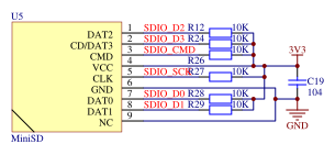 STM32F407 Dev Board - SD Card Interface Resources - EasyEDA