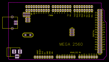 Shield layout for Arduino Mega 2560 Resources - EasyEDA