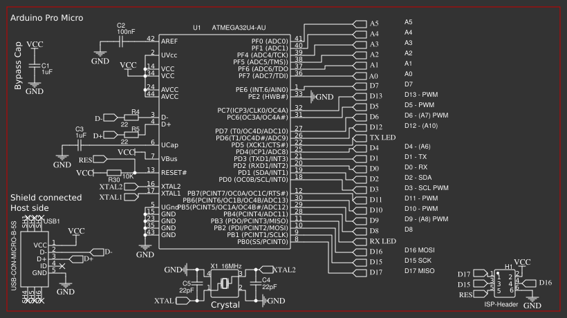 ATMEGA32U4-AU COPY Resources - EasyEDA