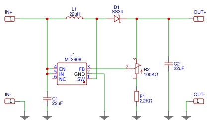 MT3608 3.7V to 5V Resources - EasyEDA