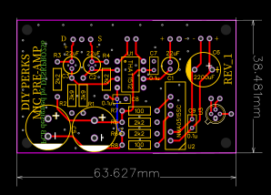 PCB_DIY Perks Mic Preamp THT Resources - EasyEDA