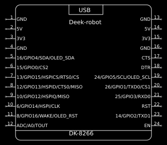 Deek-robot DK-8266 WiFi Kit8 Resources - EasyEDA