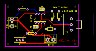 DC Motor Speed Controller PCB Resources - EasyEDA