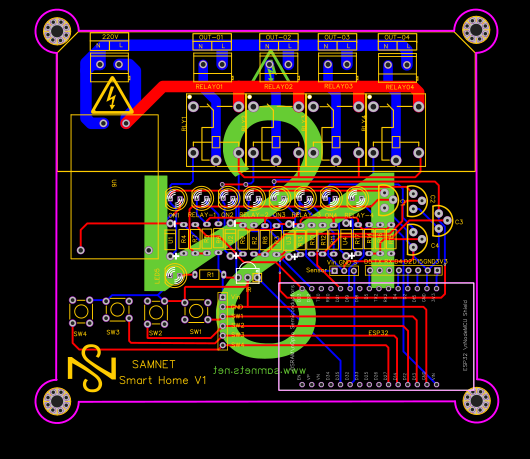 PCB_Smart Home_SAMNET V1 Resources - EasyEDA