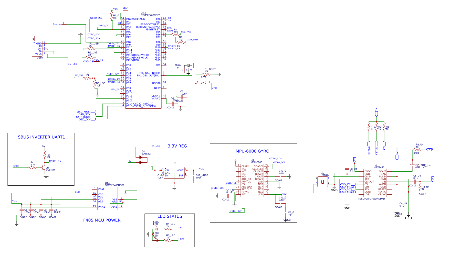 DroneMesh OpenFC Schematic Resources - EasyEDA